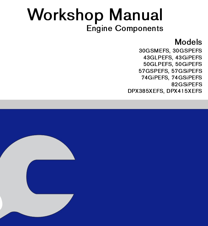 Workshop Manual Engine Components – 1001manuais